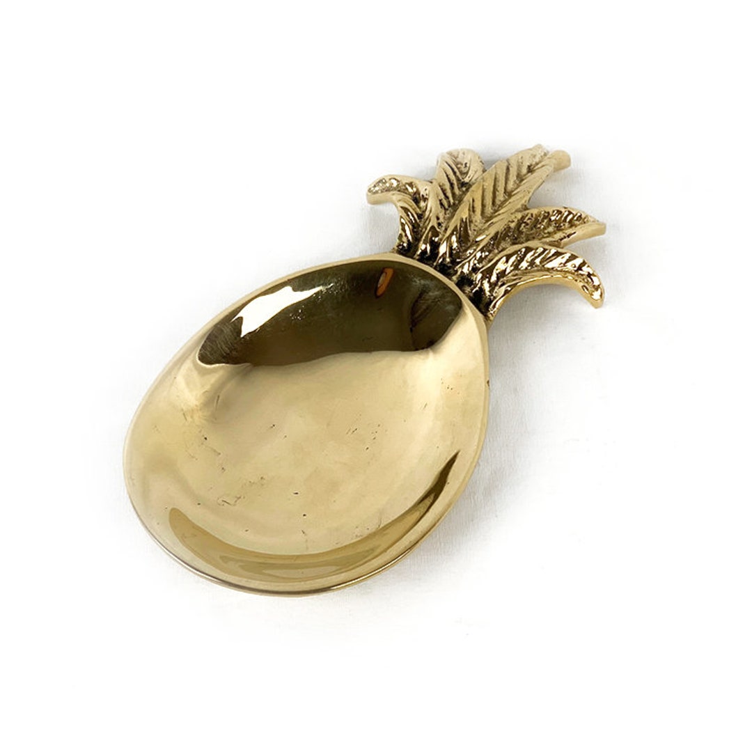 Brass Pineapple Plate - Etsy