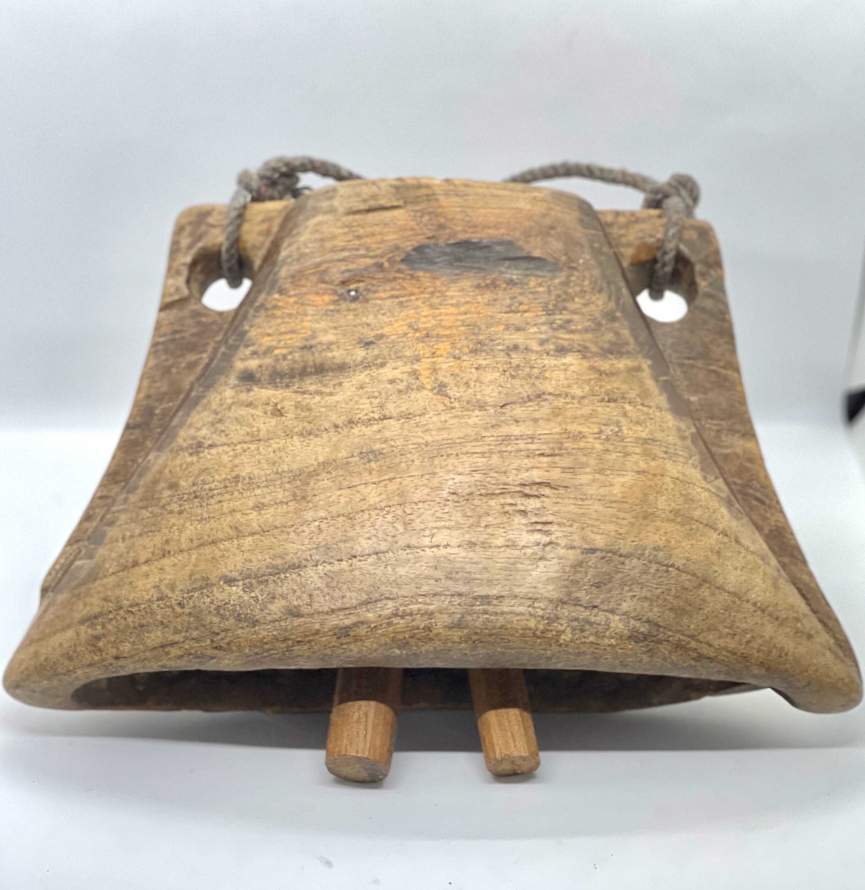 Antique Hand Carved Wood Buffalo Bell - Etsy