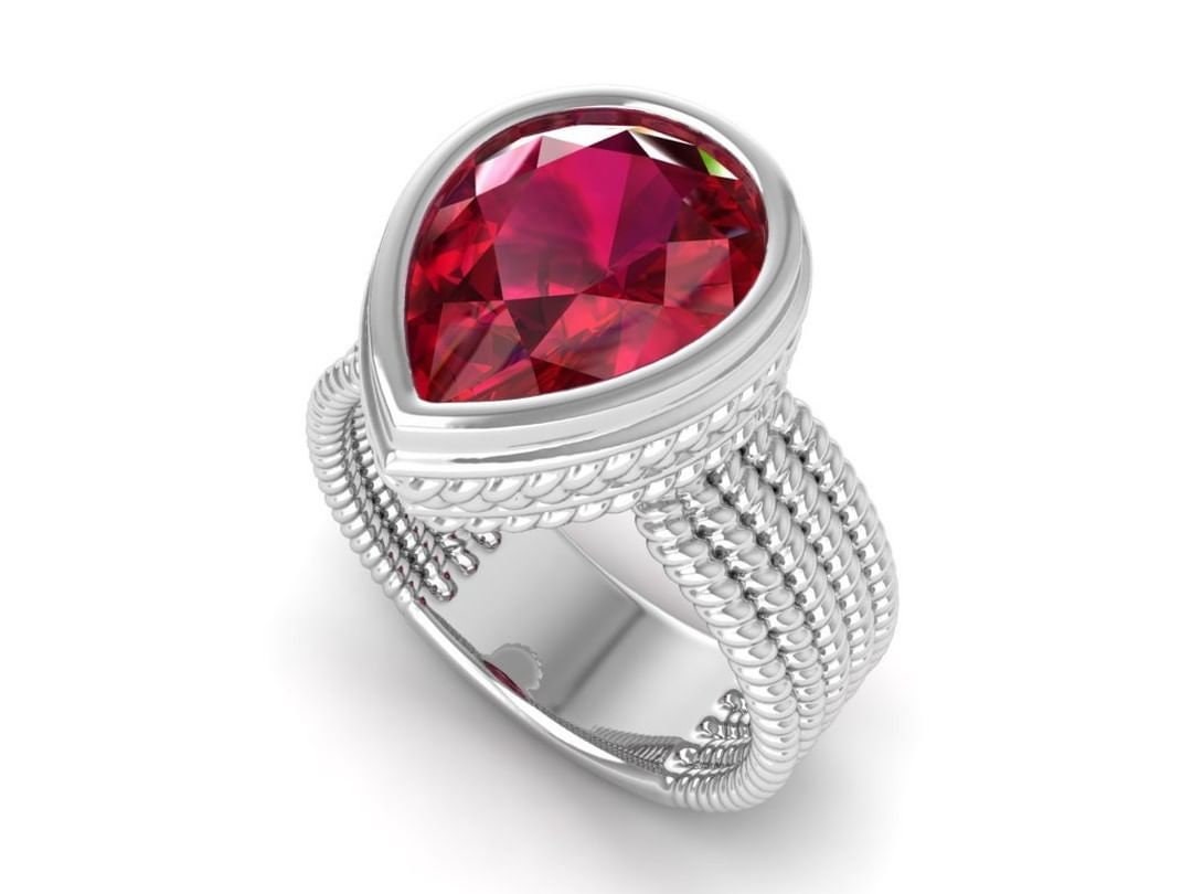 Handmade Silver Ruby Ring - Etsy Canada