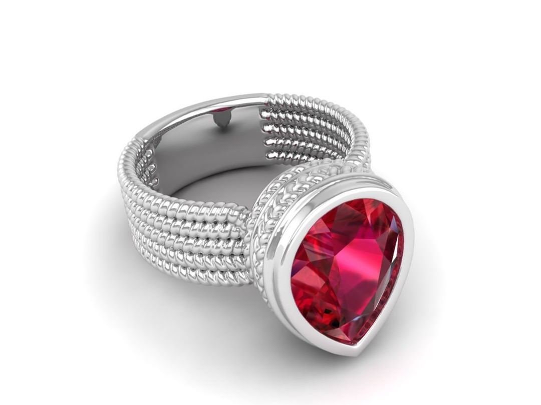 Handmade Silver Ruby Ring - Etsy Canada