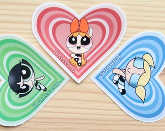 Powerpuff Stickers | Etsy