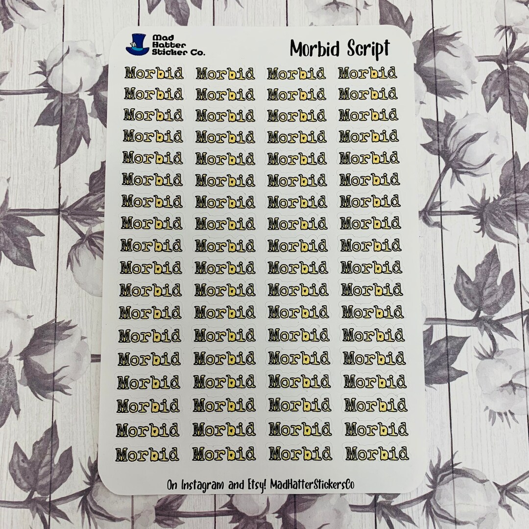 Morbid Script - Etsy