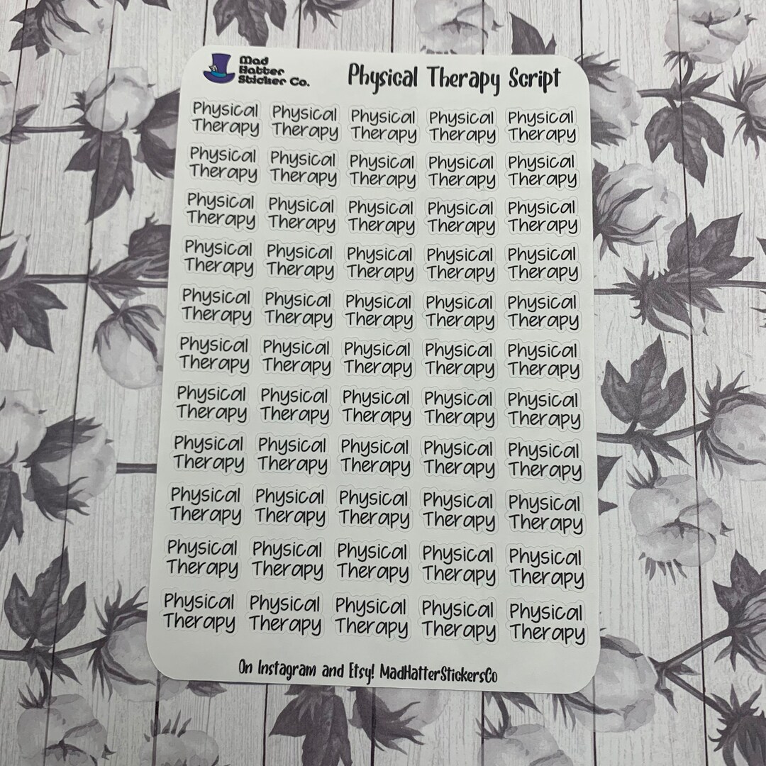 Physical Therapy Script - Etsy