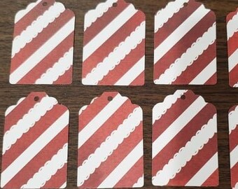 Red Gift Tags | Etsy