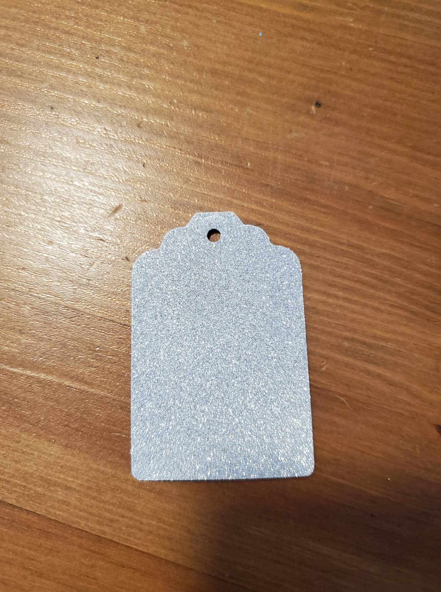 12 Silver Glitter gift tags | Etsy