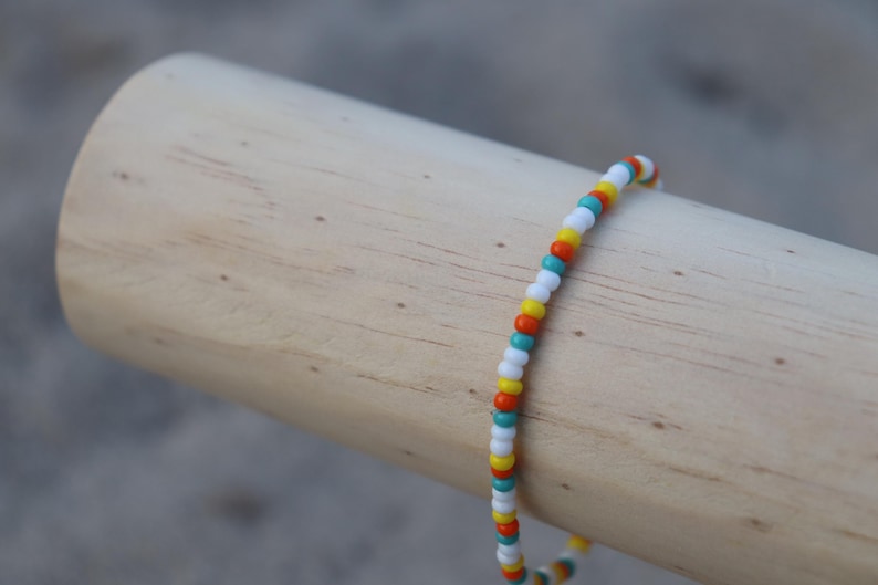 Mountain Sunset - Seed Bead Stretch Bracelet/anklet, Jewelry, Gift, Simple - Etsy