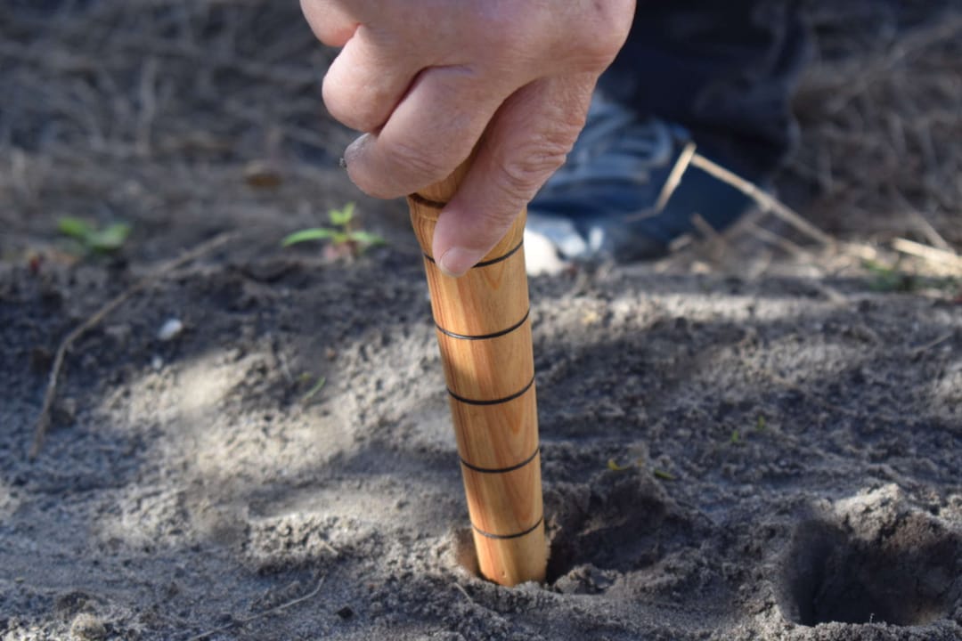 Handmade Garden Dibbler | Bulb Transplanter | Dibber | Hand Turned ...