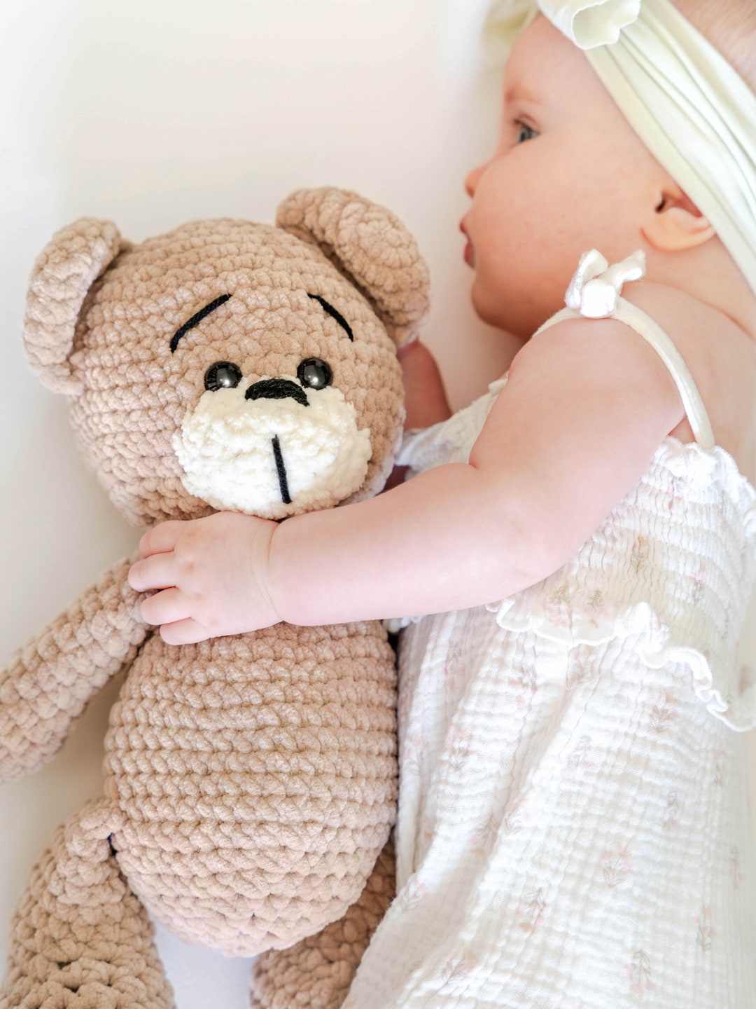 Stuffed Bear for Kids | Crochet Bear for Baby | Crochet Stuffed Animal ...