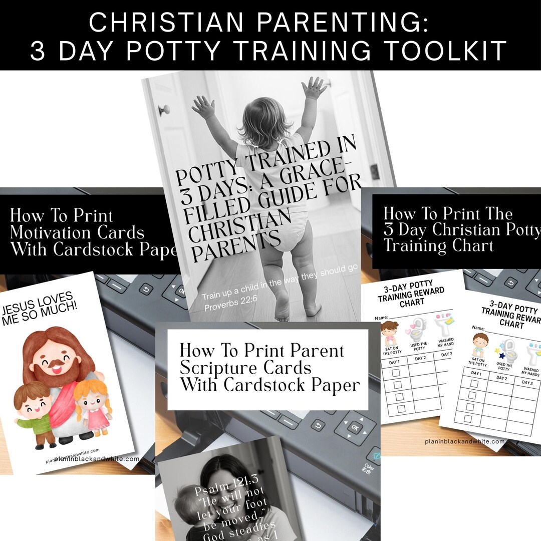 Complete Potty Training Toolkit | Christian 3-day Guide, Reward Chart ...