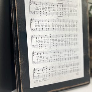 Love Lifted Me / Hymn Plaque / Hymn Wall Art / Music Sheet / Church ...
