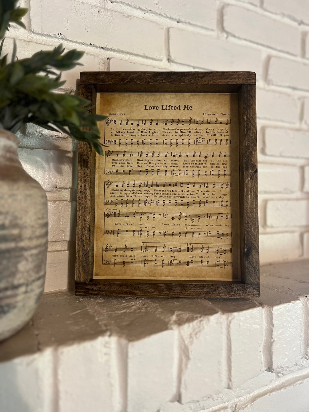 Jesus Loves Me / Framed Church Hymn / Church Hymns / Religious Gifts ...