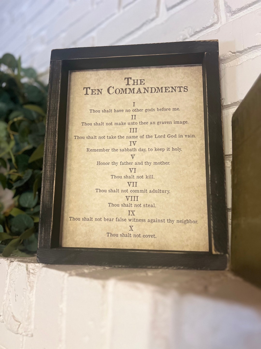 10 Commandments Wall Art - Spiritual Art - Church Wall Art - Christian ...