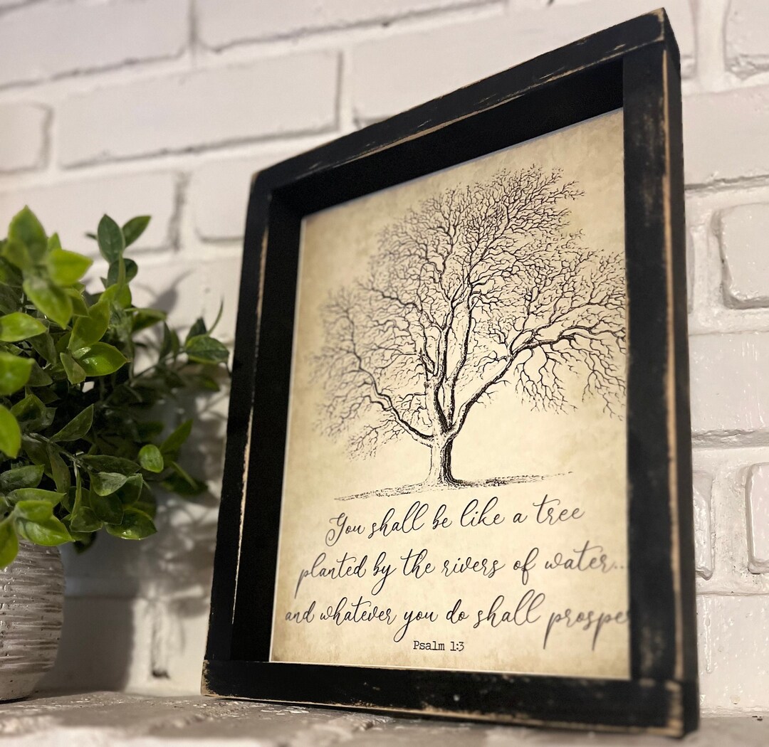 PSALM 1:3 Wall Art - Spiritual Art - Church Wall Art - Christian Wall ...