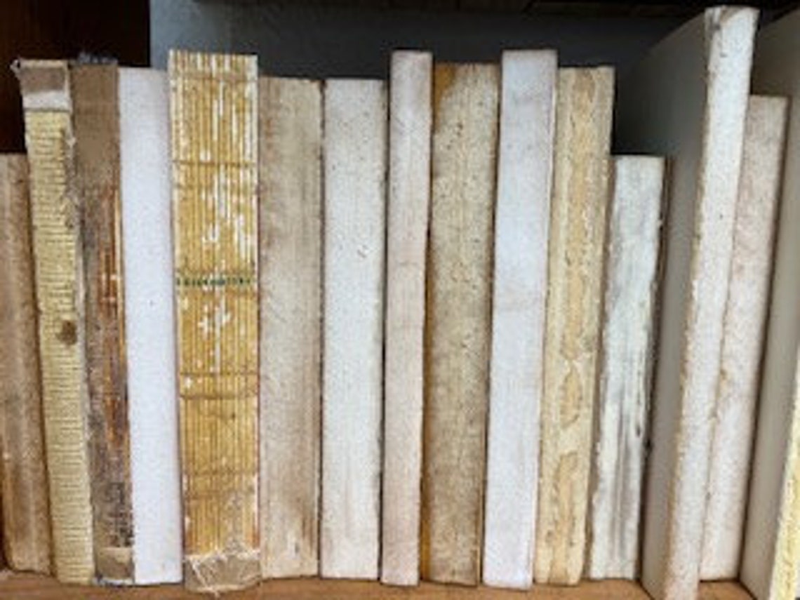 Vintage Stacked Books, Neutral Book Decor, Rustic Books, Boho Decor ...