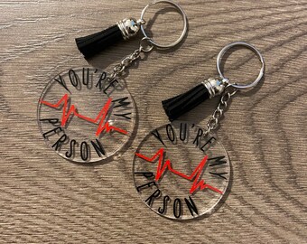 Teacher Apple Acrylic Keychains | Etsy