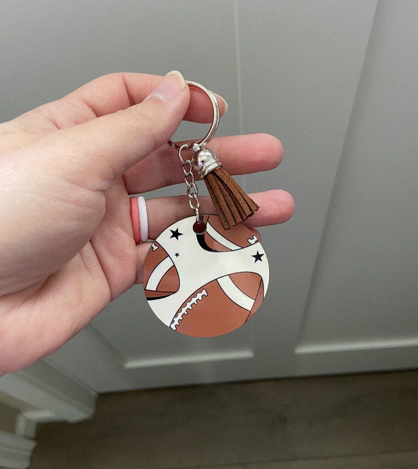 Football Mom Keychain | Sublimation Keychain | Accessory | Sport Momma ...