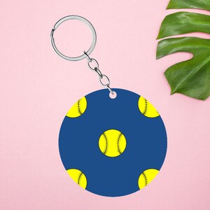 Softball Mom Keychain | Sublimation Keychain | Accessory | Sport Momma ...