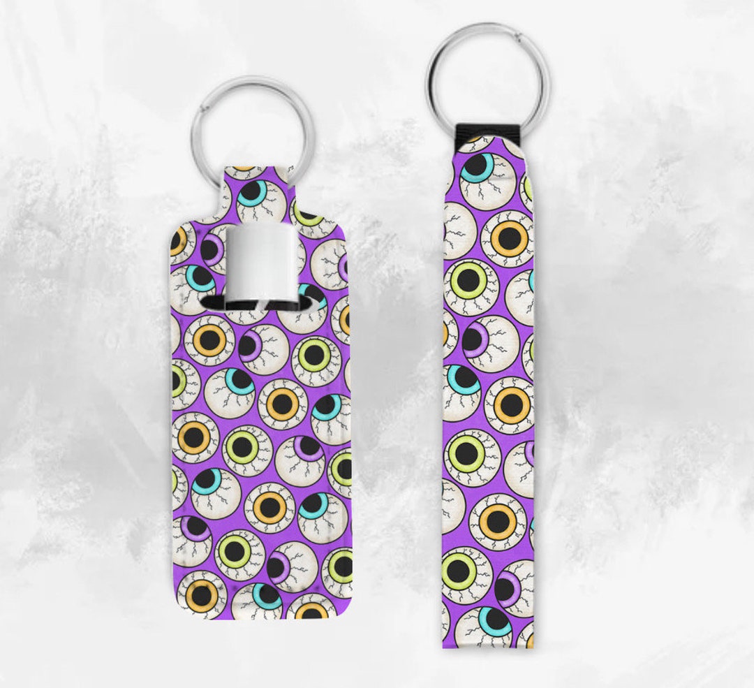 Eye Ball Chapstick Holder | Lip Balm Holder | Chapstick Keychain | Neon ...