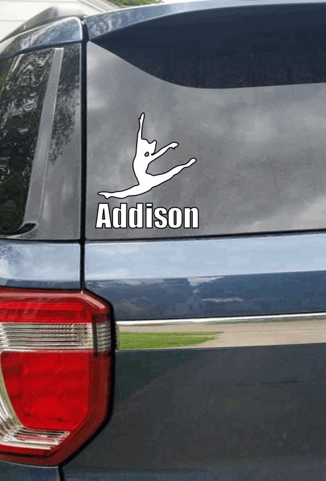 Custom Dancer Car Decal | Personalized Dance Sticker | Kids Name Decal ...