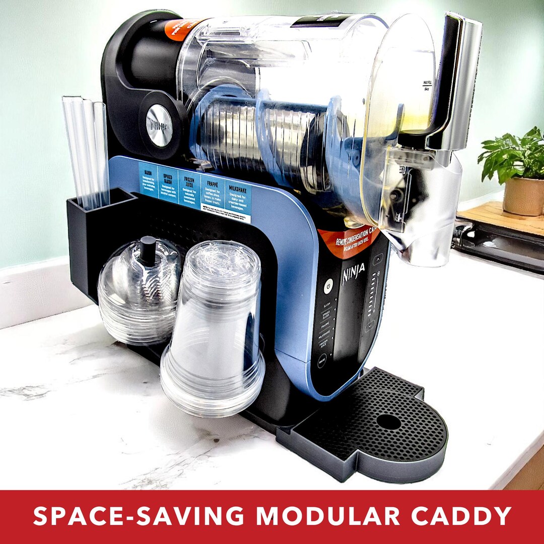 Modular Side-mounted Caddy for Ninja Slushi—cup, Lid, Straw & Accessory ...