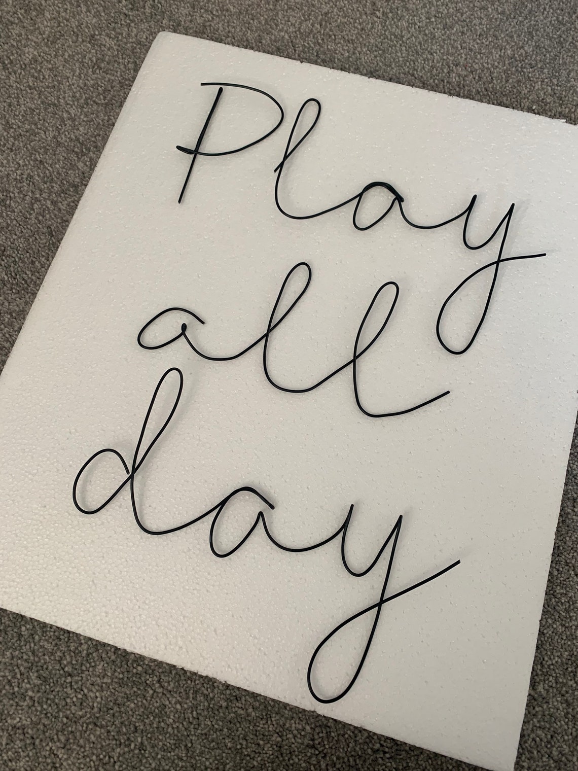 CUSTOM Wire Words FONT 3 Handwritten Wire Phrases Bespoke | Etsy UK