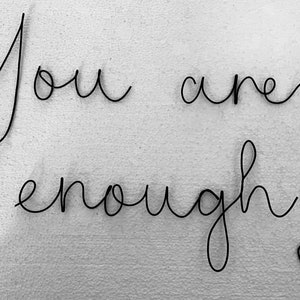 CUSTOM Wire Words FONT 3 Handwritten Wire Phrases Bespoke Wall Words ...