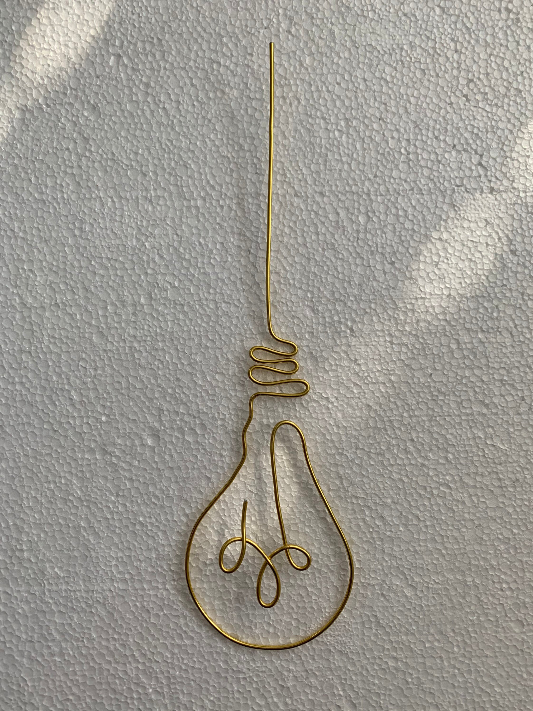 Lightbulb CUSTOM Wire Handwritten Wire Phrases Bespoke Wall - Etsy UK