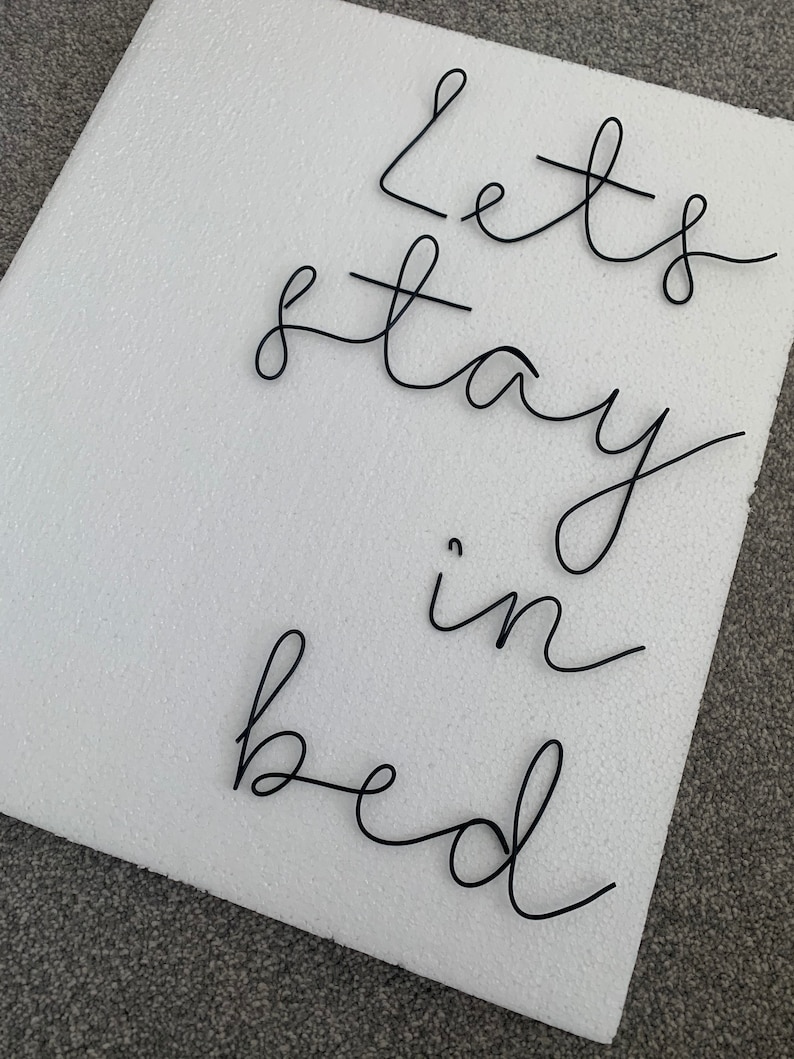 CUSTOM Wire Words FONT 3 Handwritten Wire Phrases Bespoke - Etsy UK