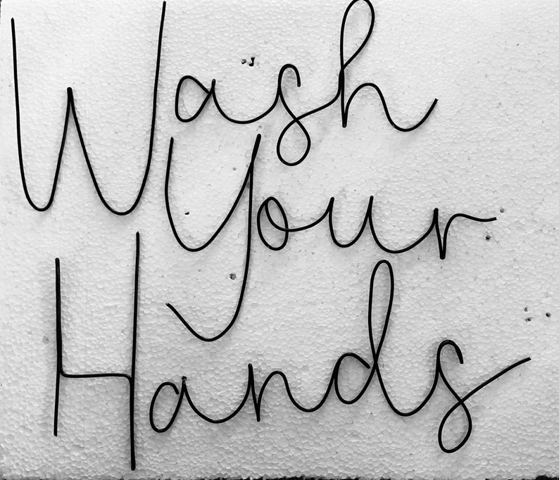 CUSTOM Wire Words FONT 3 Handwritten Wire Phrases Bespoke - Etsy UK