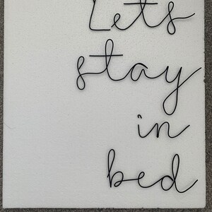 CUSTOM Wire Words FONT 3 Handwritten Wire Phrases Bespoke Wall Words ...