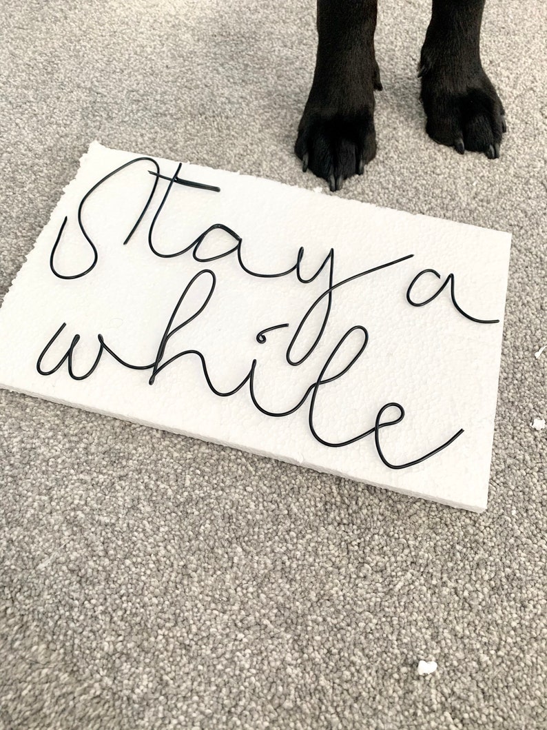 CUSTOM Wire Words FONT 3 Handwritten Wire Phrases Bespoke - Etsy UK