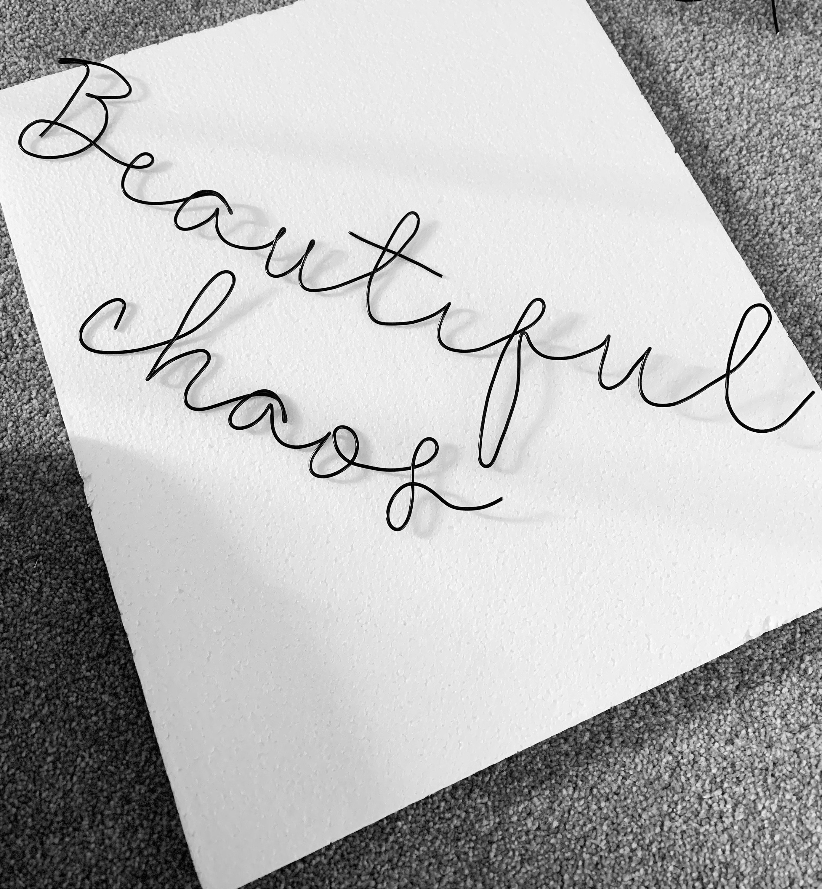 CUSTOM Wire Words FONT 3 Handwritten Wire Phrases Bespoke - Etsy UK