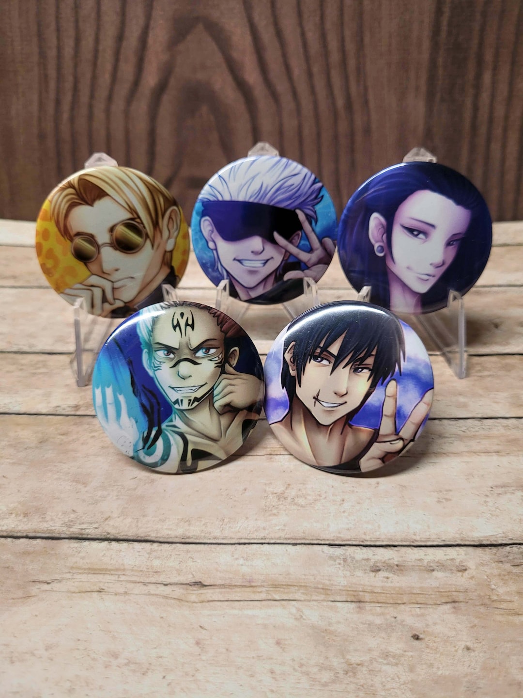JJK Jujutsu Kaisen Buttons 1.75" 44mm | JJK Jujutsu Kaisen Pin Backs ...