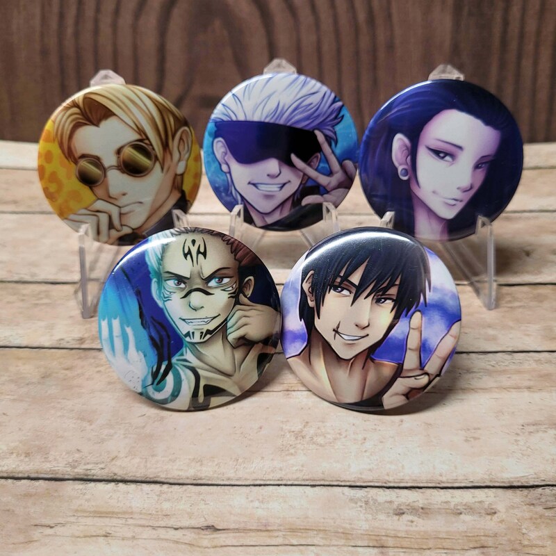 Jujutsu Kaisen Buttons - Etsy