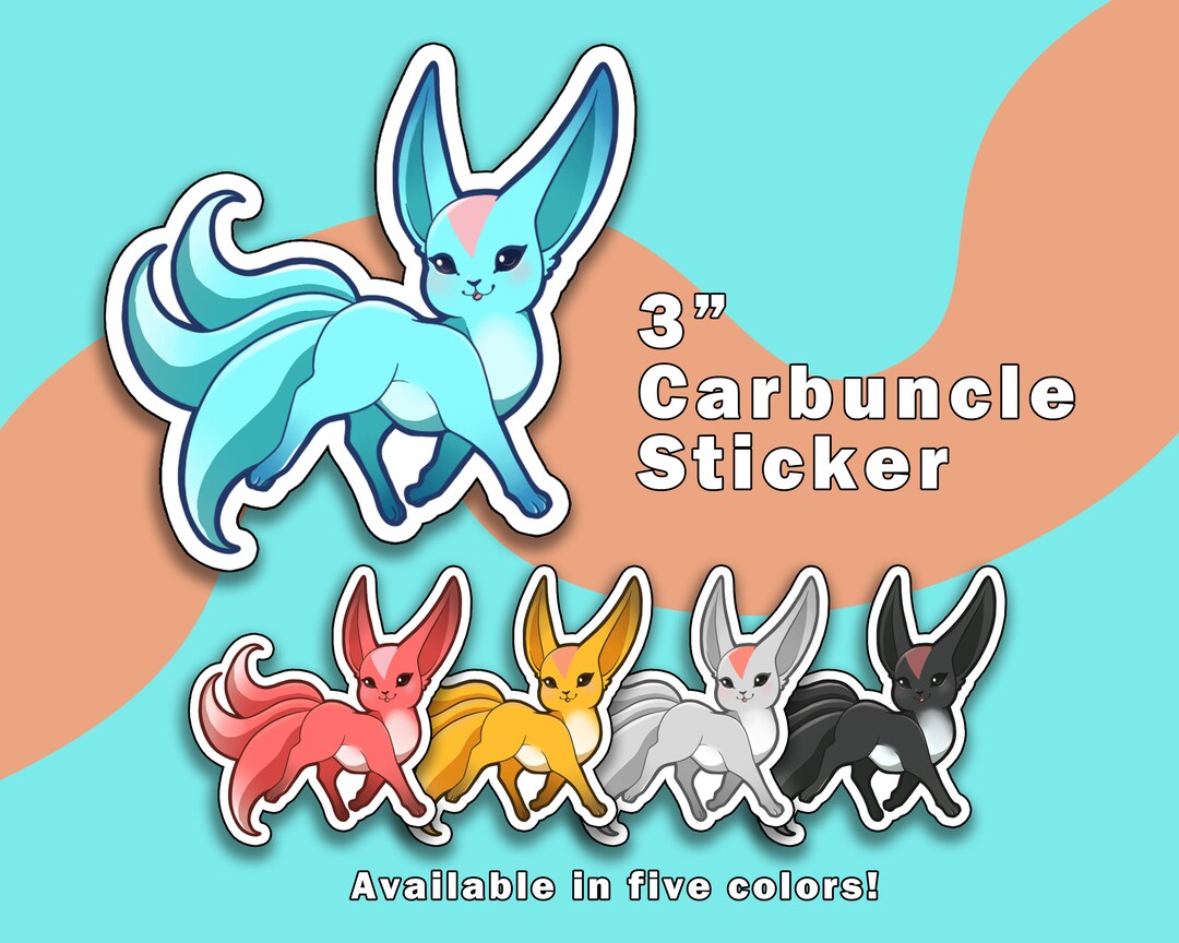 FFXIV Carbuncles Water Proof Vinyl Sticker 3 - Etsy