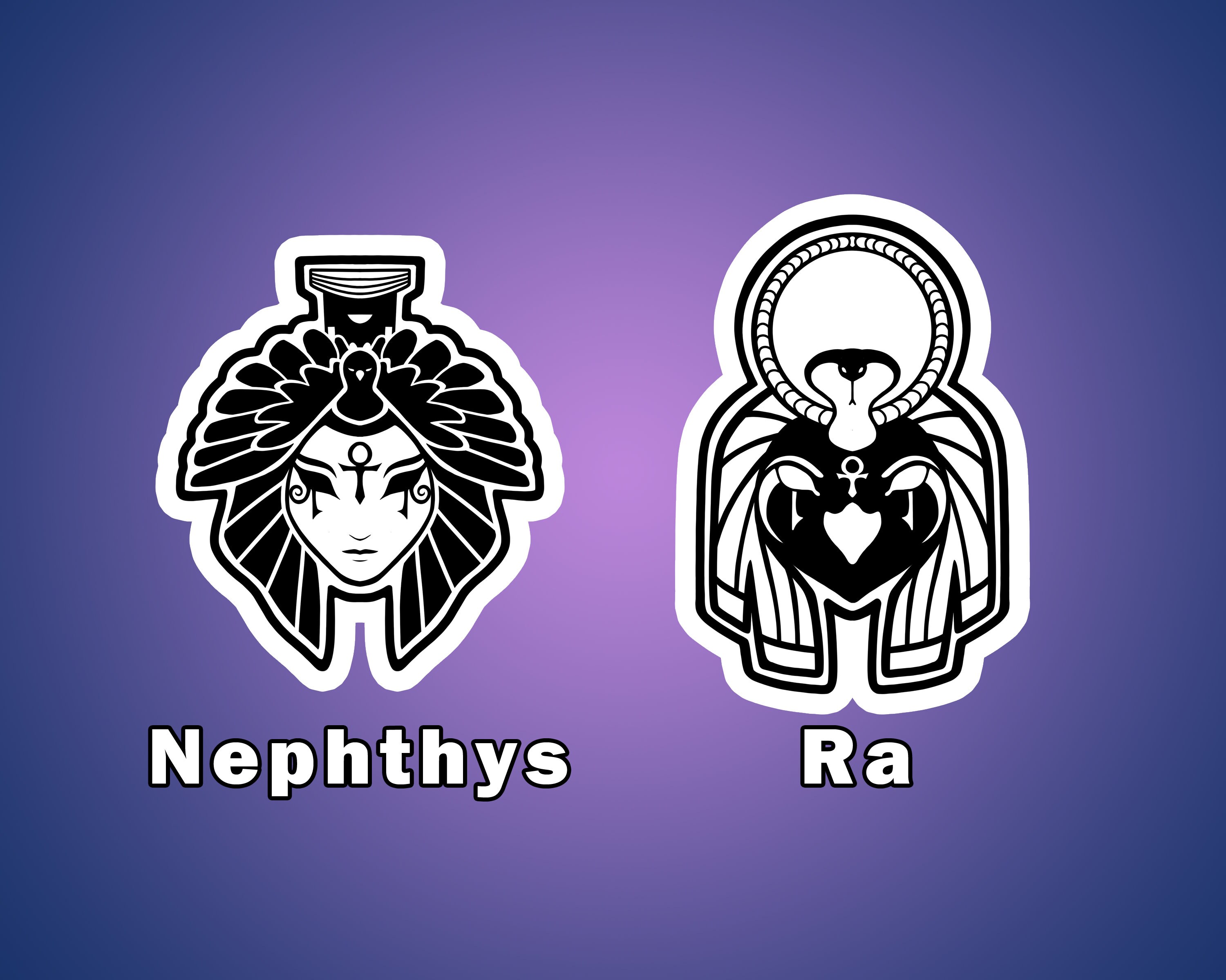 Egyptian Gods Vinyl Decals Weatherproof Decals 4.5 | Etsy