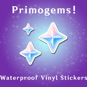 Primogem Stickers | Genshin Impact Stickers | Waterproof Vinyl Stickers ...
