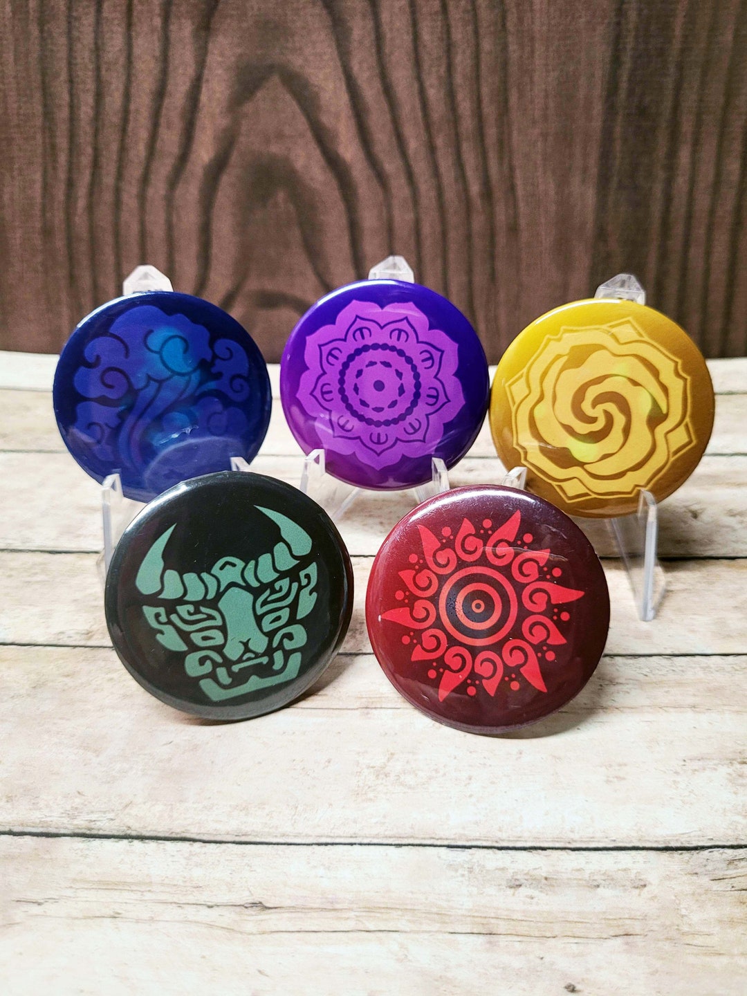 MDZS Mo Dao Zu Shi Clan Buttons 1.75" 44mm | Clan Symbol Pin Backs - Etsy