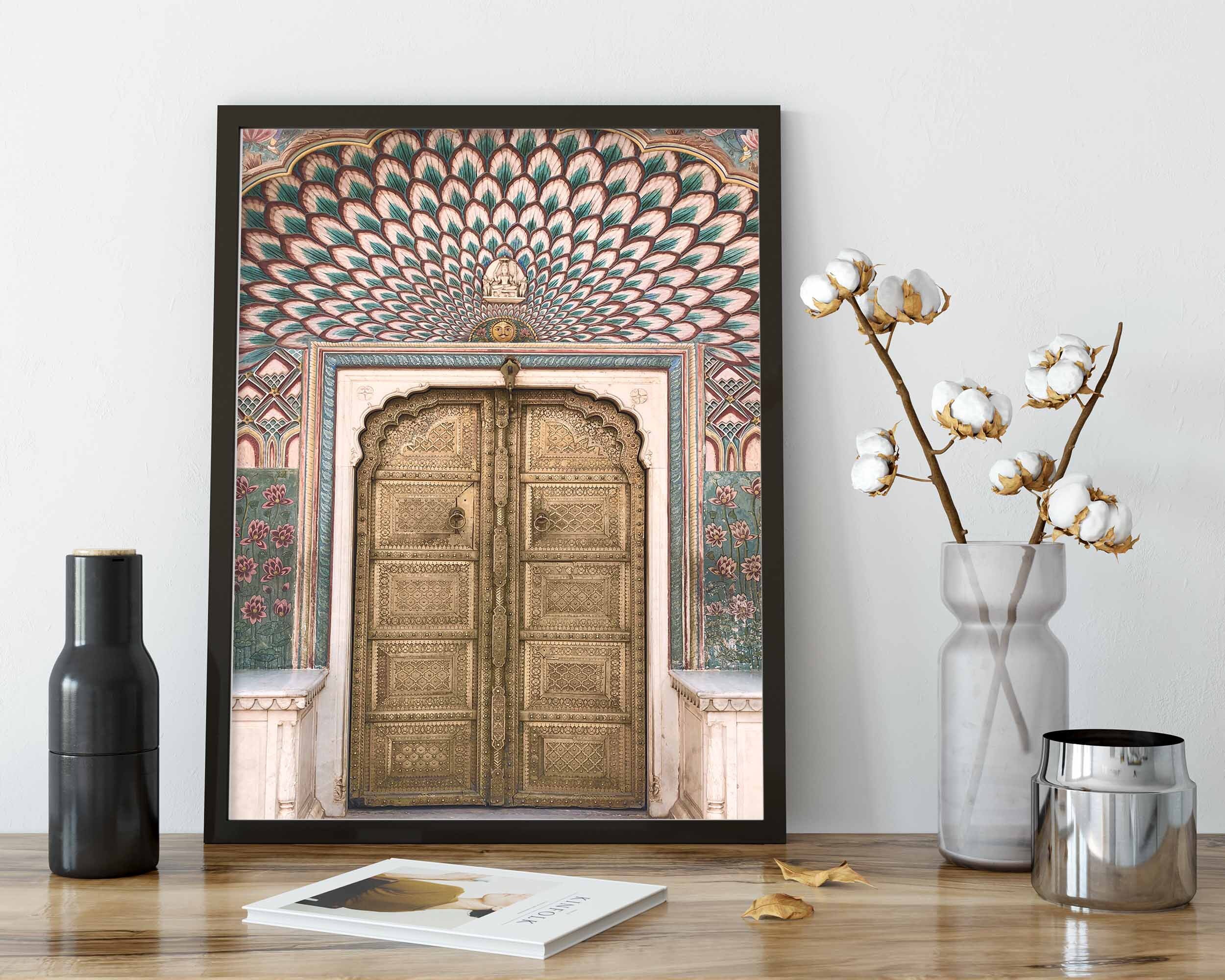 Set of 3 Prints, Moroccan Wall Art Decor, Door Marroquin Design, Jaipur ...