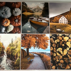 Autumn Gallery Wall Art Set of 6 Prints Fall Decor Fall Nature Poster ...