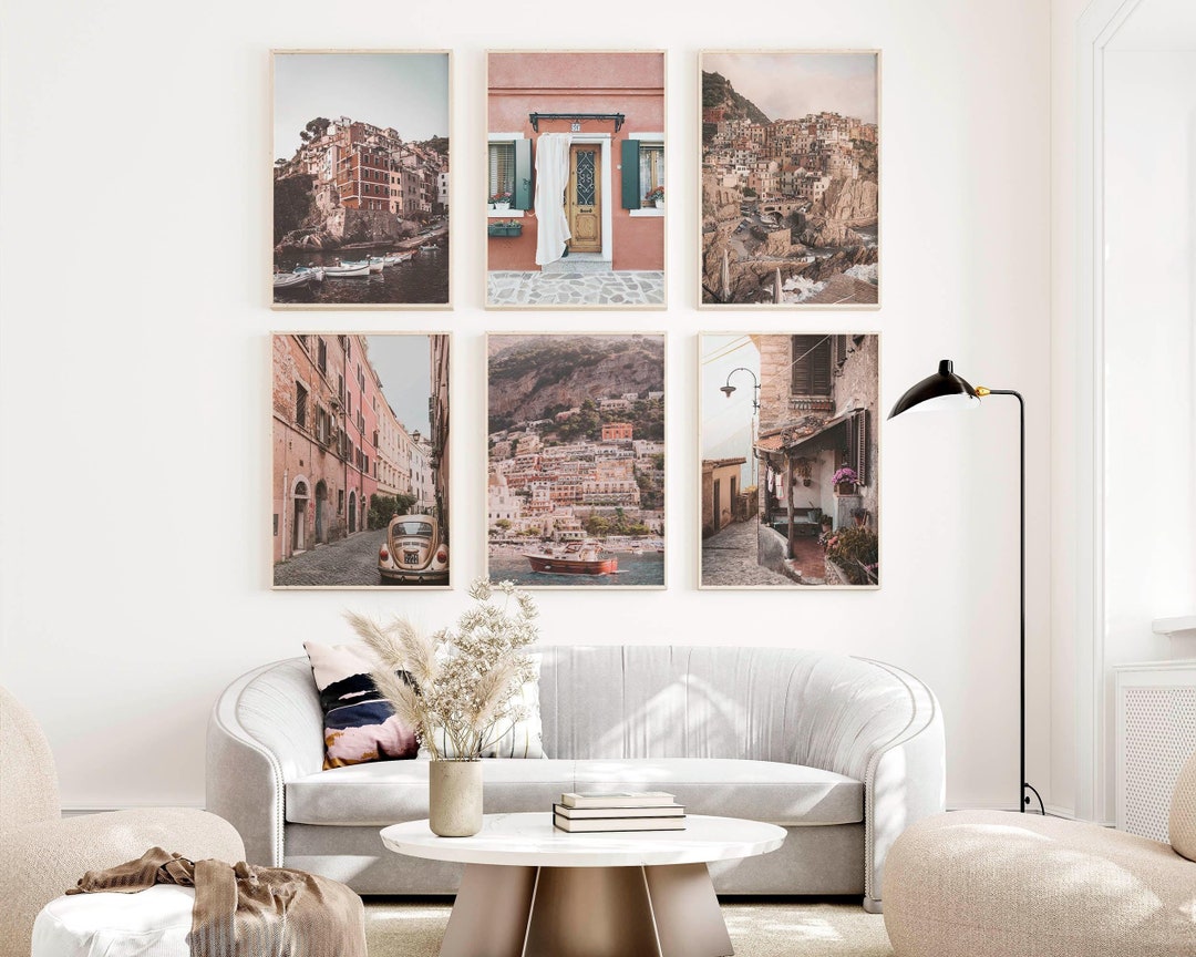 Italy Wall Decor, Set of 6 Prints, Architectures Travel Art Prints ...