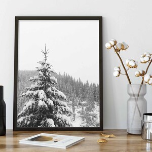 Set of 3 Winter Prints Wall Art Snowy Winter Theme Photo Snowy Winter ...