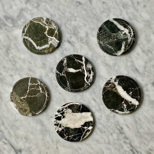 Marble Coasters - Etsy
