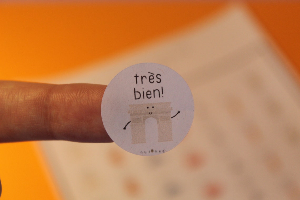 Personalised French Teacher Reward Stickers - 3 Sheets - 168 Stickers ...
