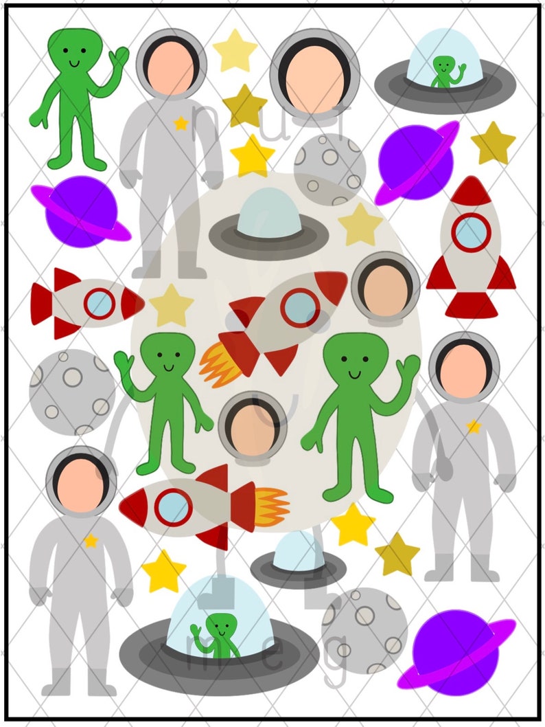 Personalised Outer Space Sticker Sheet - Etsy