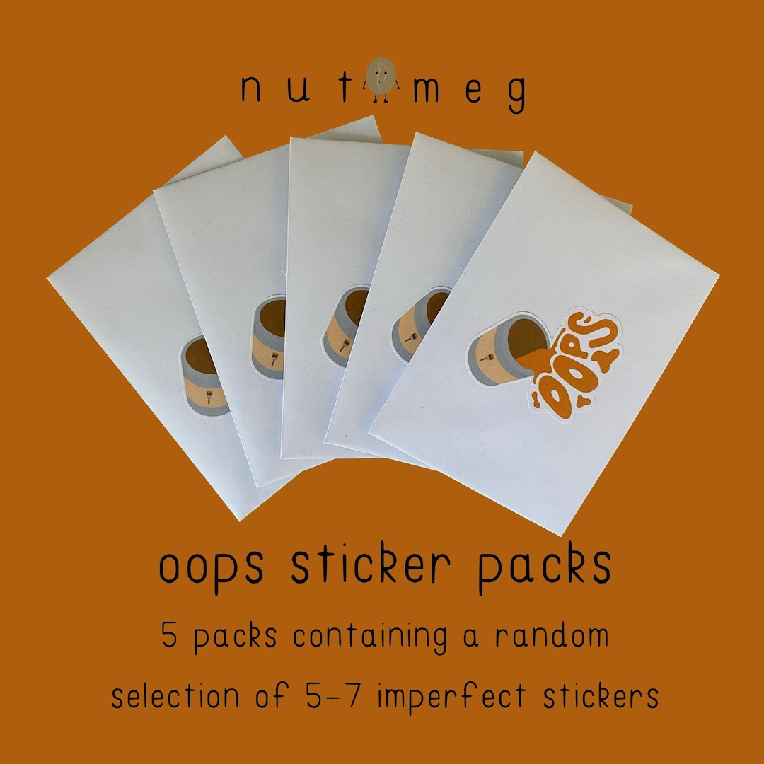Oops Sticker Packs - Etsy
