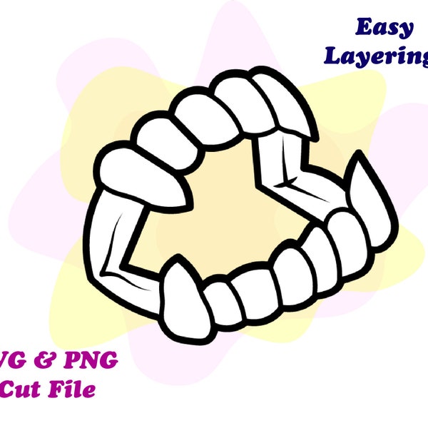 Vampire Teeth Svg - Etsy