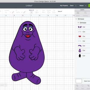 Grimace SVG, PNG, Cricut Cut File, Silhouette, Mcdonalds Cut File ...