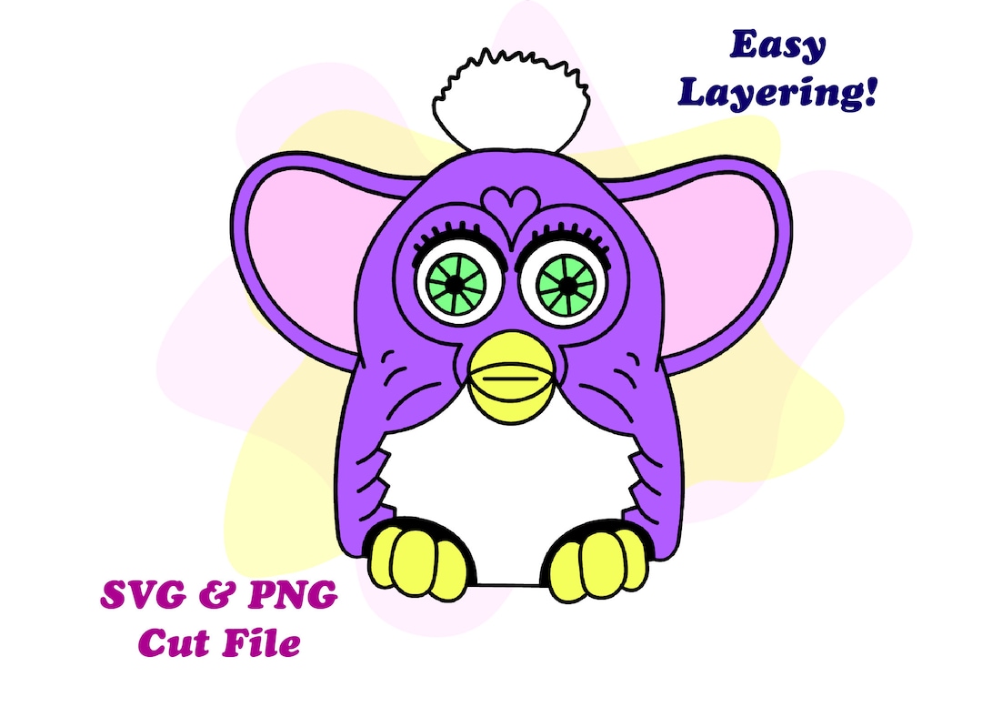 Furby Happy Meal Toy SVG, PNG, Cricut Cut File, 90s Cut File, Mcdonald ...