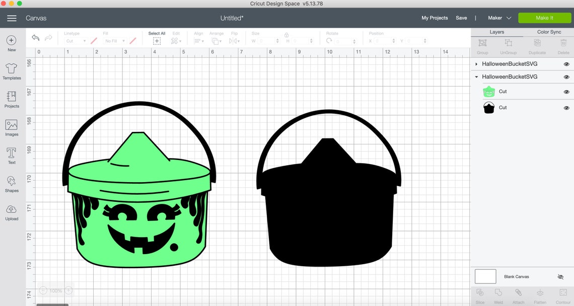Halloween Witch Bucket SVG PNG Cricut Cut File Silhouette - Etsy